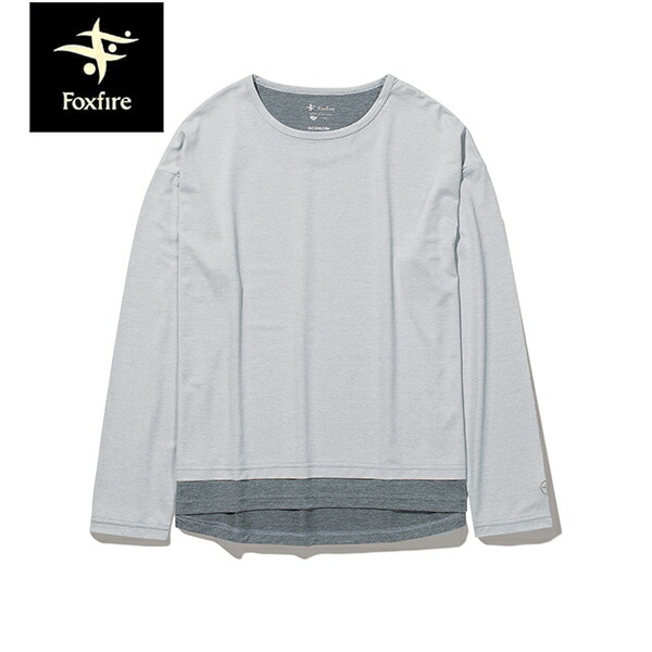 【楽天市場】フォックスファイヤー Foxfire レディース Tシャツ 長袖 カットソー SCクルー 防虫 UVカット ライトグレー（021） FOX8215362021：Retailer リテイラー