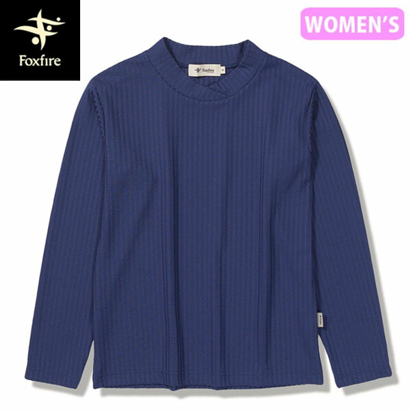 【楽天市場】フォックスファイヤー Foxfire レディース トップス カットソー 長袖 TSワッフルリブクロスネック ブルー(040) FOX8215555040：Retailer リテイラー