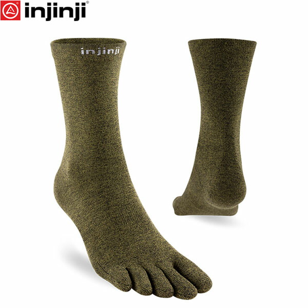 【楽天市場】インジンジ injinji ライナークルー パイン(PNE) 060270 5本指ソックス 靴下 アウトドア ライナーソックス ...