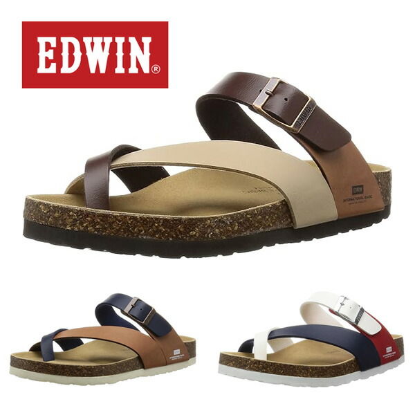 【楽天市場】EDWIN エドウィン コンフォート トング サンダル メンズ カジュアル 夏 EB1003：REX ONE レックスワン