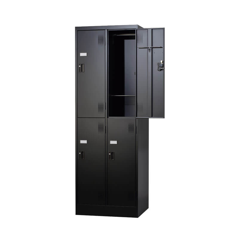 【楽天市場】【メーカー取り寄せ品】TLKシリーズ スタンダードロッカー 4人用 2列2段 シリンダー錠 マットブラック TLK-S4S-MB：R.F.YAMAKAWA