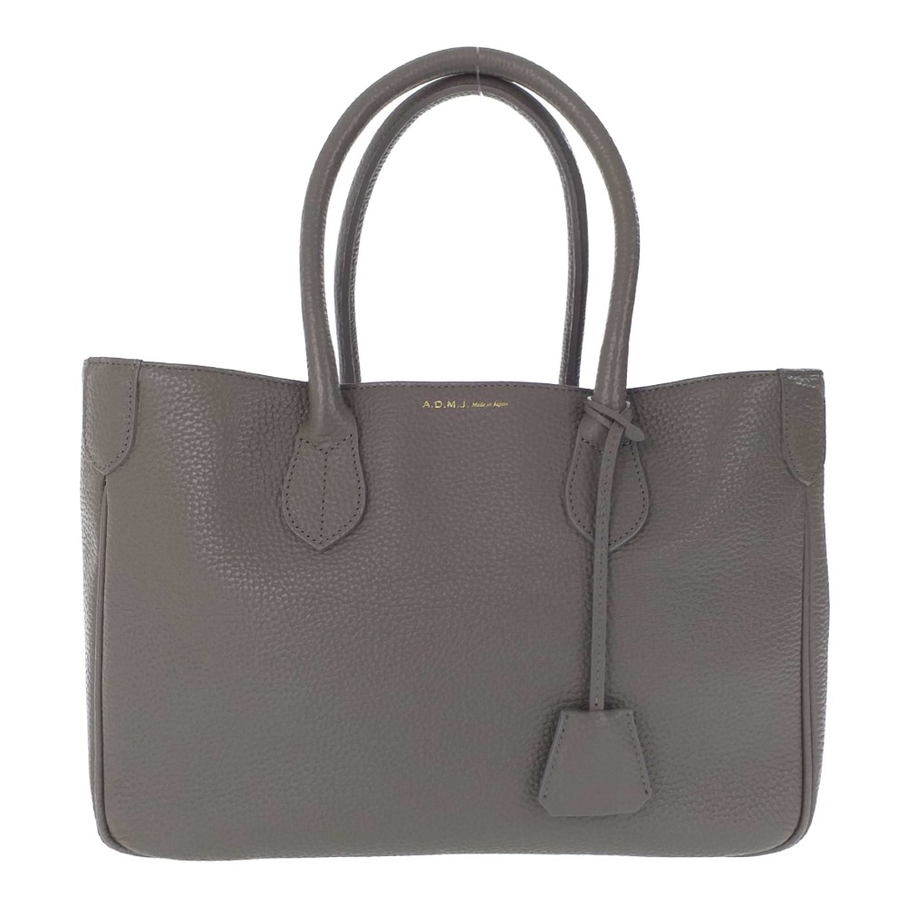 【楽天市場】エーディーエムジェイ SHRINKLEATHER BASIC TOTEBAG 32cm･トートバッグ/ACS01158/OYSTER GRAY（グレー）/A.D.M.J ...