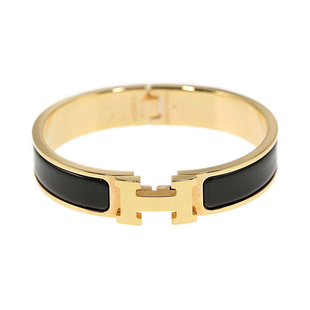 【楽天市場】エルメス クリックH バングル ゴールド ブラック HERMES【B】【レディース】/h201027★ 367008【中古】：リファスタ