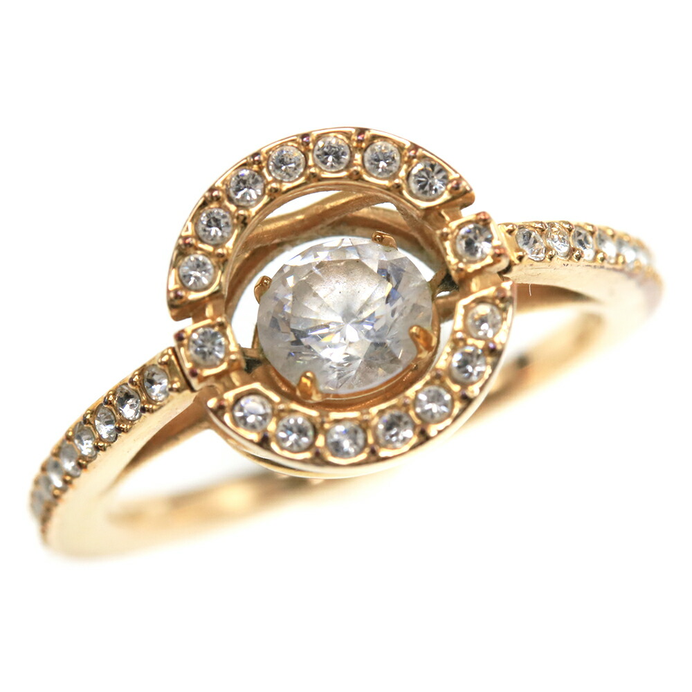 【楽天市場】スワロフスキー スパークリングダンス ラウンド リング・指輪/合金/メッキ-2.3g/9号/#49/5482705/ゴールド ...