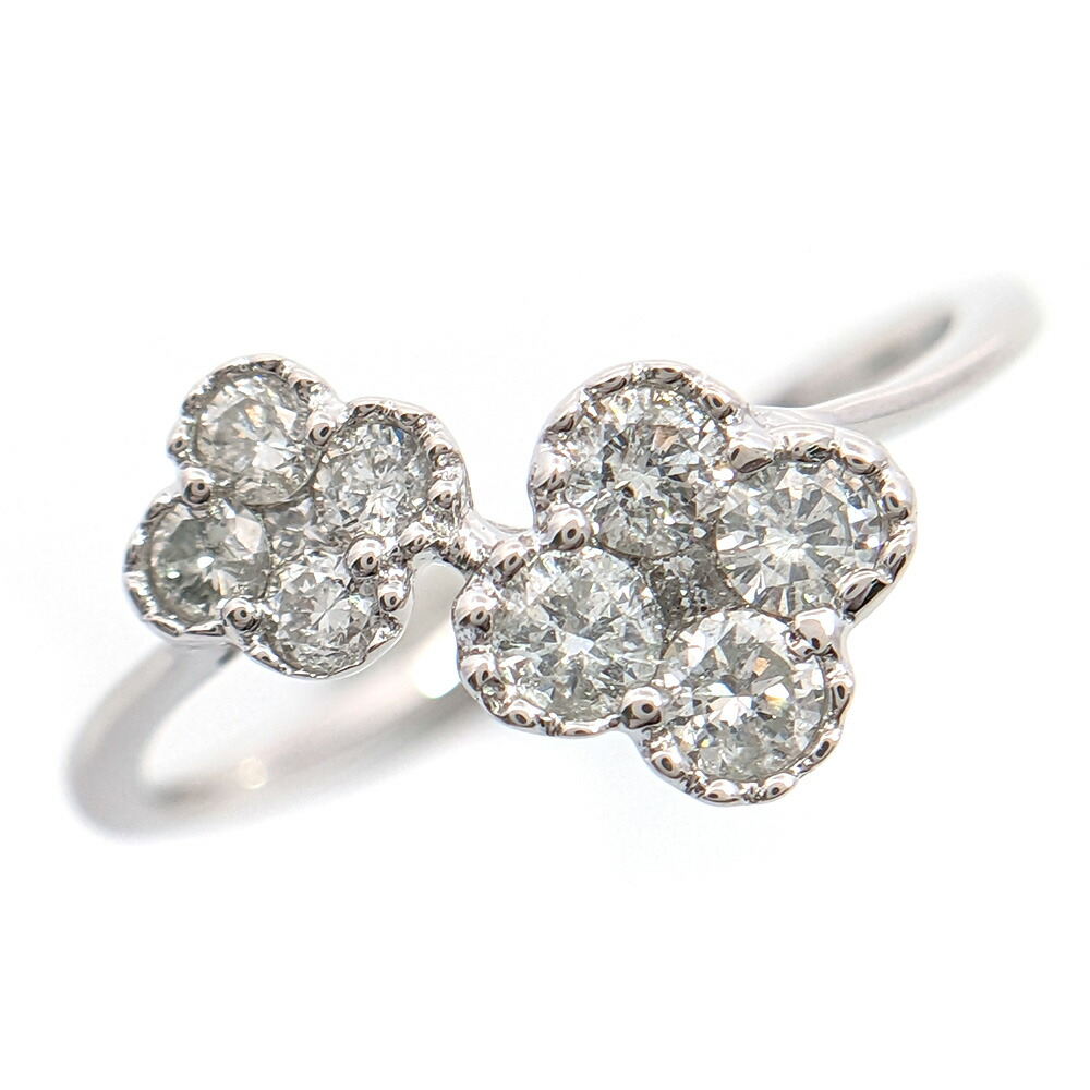 【楽天市場】アルハンブラ(alhambra)モチーフ 10P･ダイヤモンドリング･指輪/K18WG/750-2.1g/0.5ct/16号/#56/ホワイトゴールド【♀】【N】【レディース ...