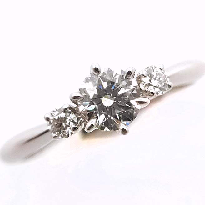 【楽天市場】【中古】ミキモト シンプル 3P･ダイヤモンド･ダイヤモンドリング･指輪/Pt950-3.2g/0.3ct/FD:0.07ct/9号/#49/プラチナカラー/MIKIMOTO【♀ ...