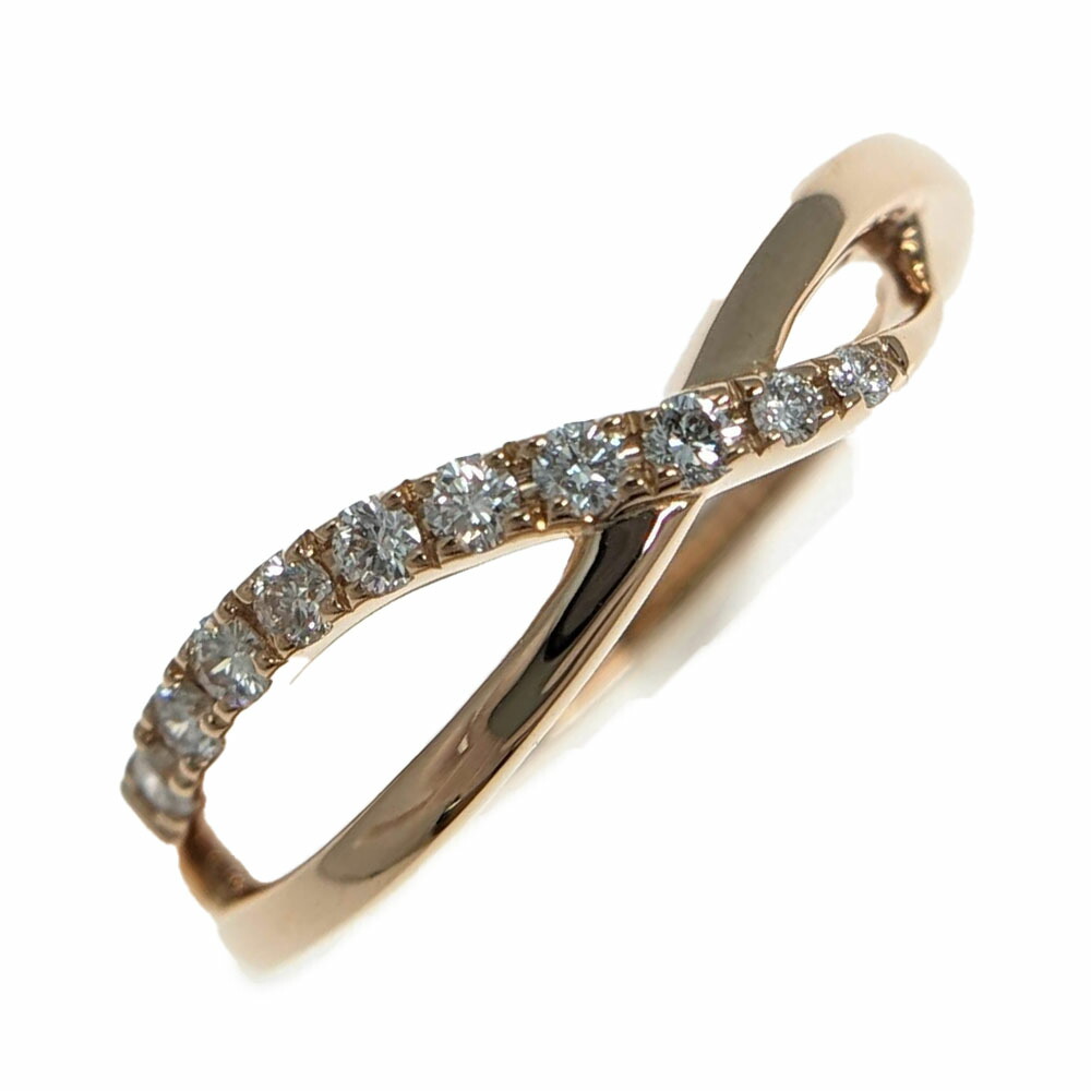 【楽天市場】【中古】ヴァンドーム青山 2ロウ インフィニティモチーフ 10P･ダイヤモンドリング･指輪/K18PG/750-2.2g/0.1ct/11号/#51/ピンクゴールド/Vendome ...