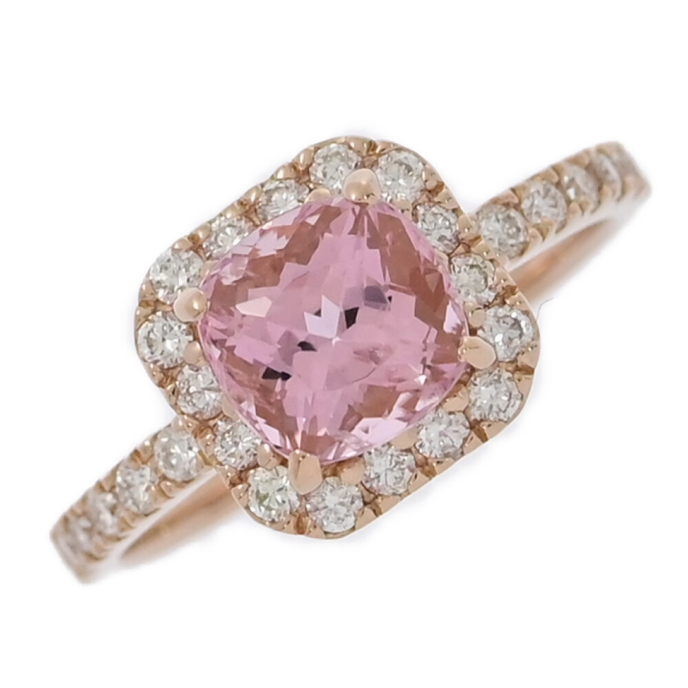 【楽天市場】TM1.52ct/FD:0.41ct/取り巻きセッティング・10月 誕生石 1P・トルマリン・ダイヤモンドリング・指輪/K18PG ...