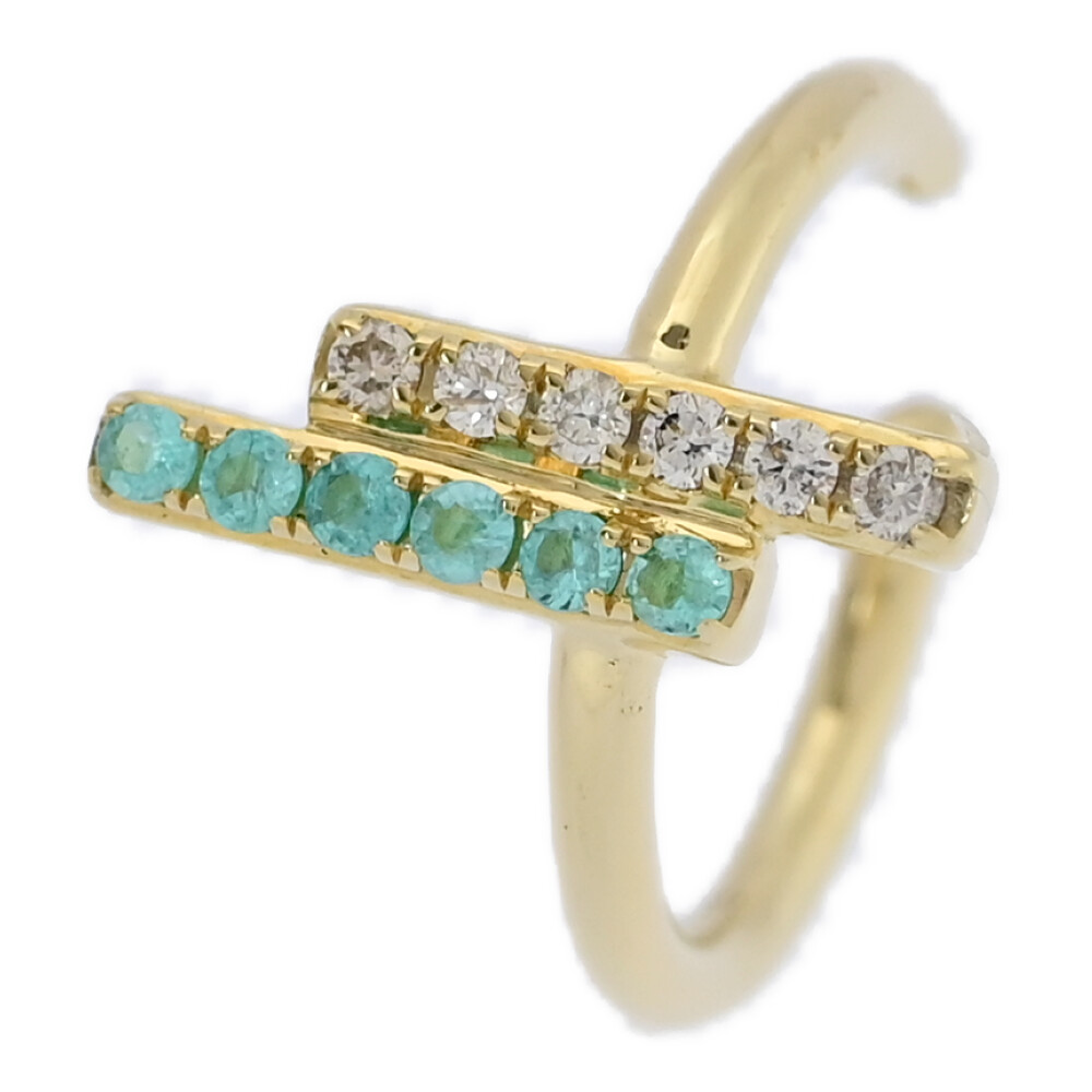 【楽天市場】TM0.06ct/FD:0.05ct/イヤーカフ・ブルー・トルマリン・ダイヤモンド イヤリング イヤーカフ/K18YG/750-1.3g/イエローゴールド【♀】【N】【レディース ...