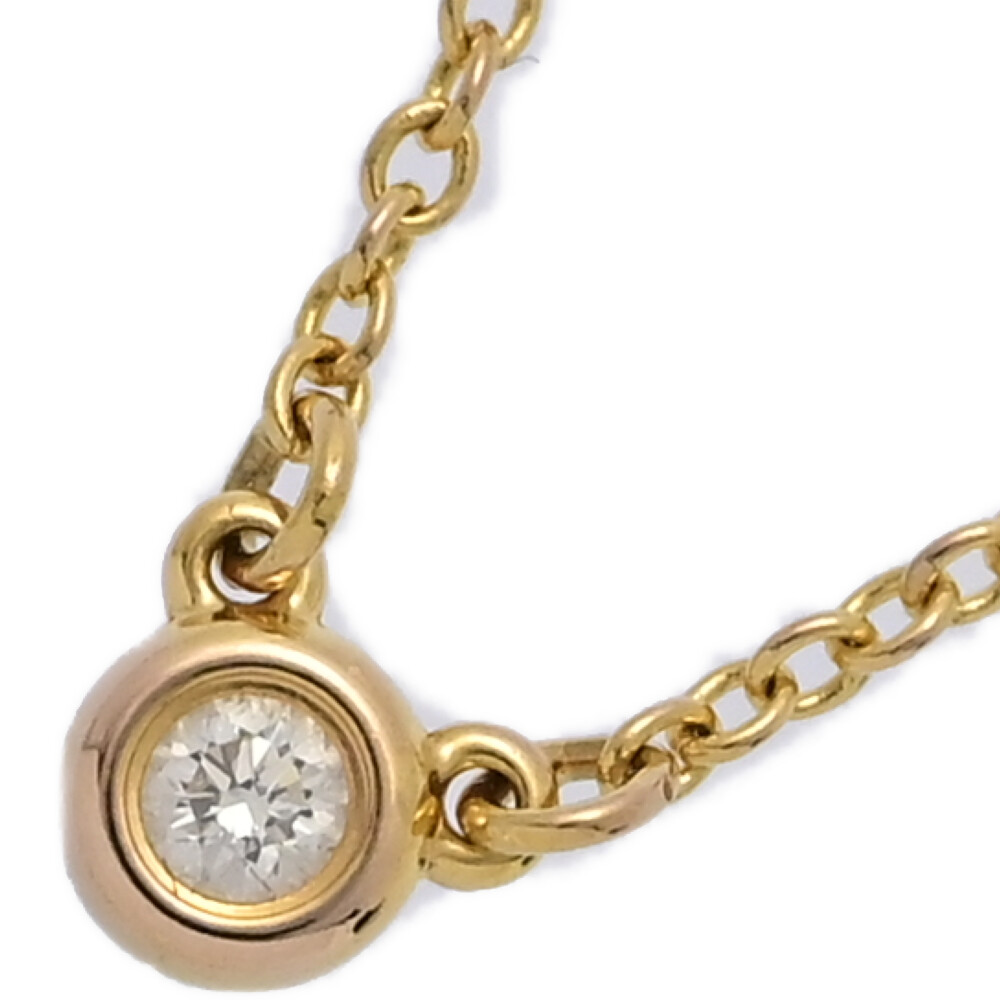 【楽天市場】美品 TIFFANY＆Co ティファニー バイザヤード DBY 1粒 ダイヤモンド ネックレス･ペンダント/K18YG/750 ...