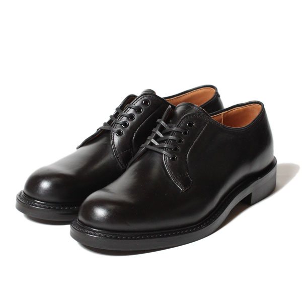 【楽天市場】【 ウィールローブ プレーントゥ ブルーチャーオックス ブラック 】 WHEEL ROBE PLAIN TOE BLUCHER ...