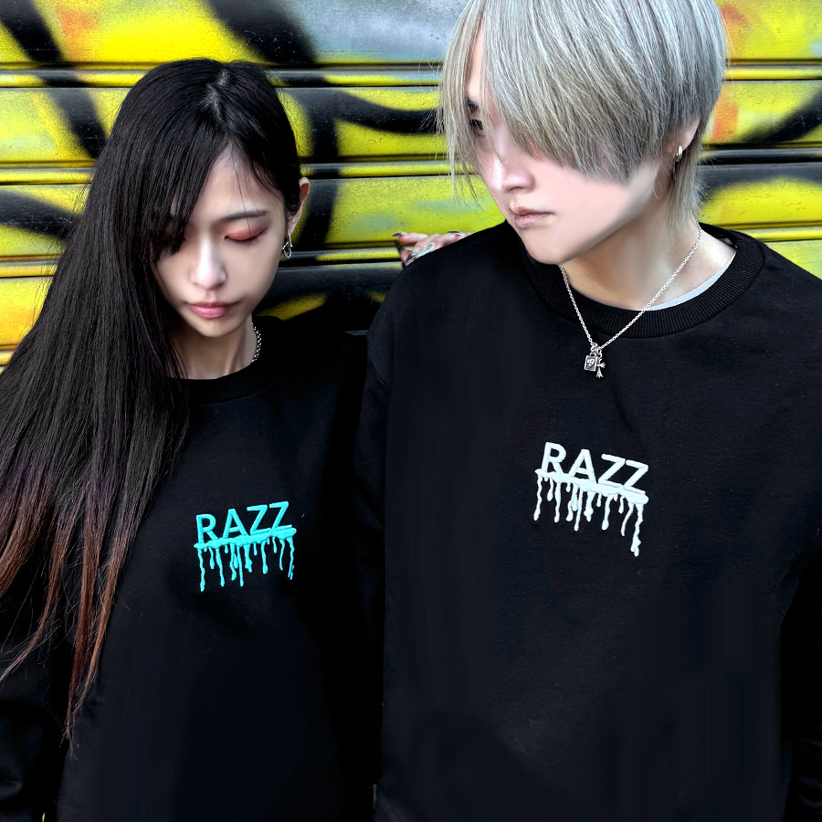【楽天市場】"RAZZIS【ラズ】ドロッピングロゴ3D刺繍長袖スウェットトレーナー/全3色"トレーナー メンズ スウェット プルオーバー ...