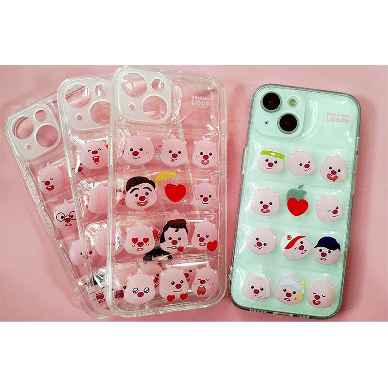 【楽天市場】ルーピー iPhone 透明 パディング ケース カバー スマホケース ZANMANG LOOPY CLEAR PADDING ...