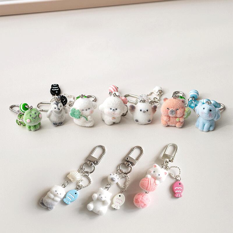 【楽天市場】もふもふ フィギュア キーホルダー キーリング FURRY FIGURE KEY RING KEY HOLDER TR：リアケー