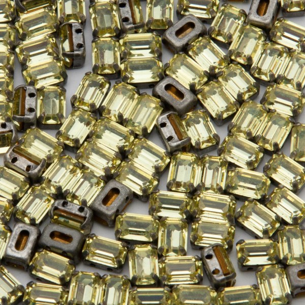 【楽天市場】ヴィンテージスワロフスキー爪付き 2穴 #4610 6x4mm ジョンキル 10個 縫付用ラインストーン ビーズ：リボンお取寄せ本舗