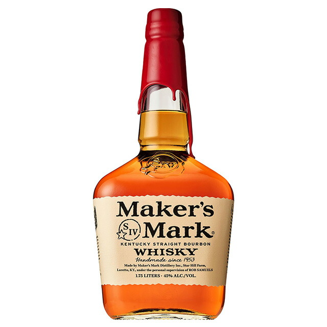 【楽天市場】[送無][セット6] メーカーズマーク 45度 1750ml×6本 送料無料 1.75L バーボン ウイスキー 大容量【ワインなら ...