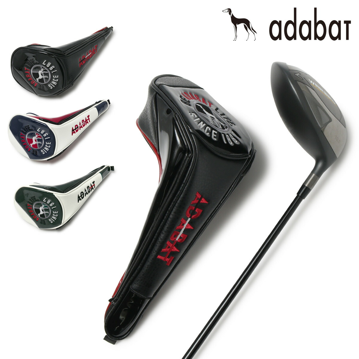 【楽天市場】アダバット ゴルフ ドライバーカバー ヘッドカバー メンズ ABH425 adabat DR マグネットタイプ[即日発送]：SAC’SBAR LIFESTYLE GOLF＆SPORTS