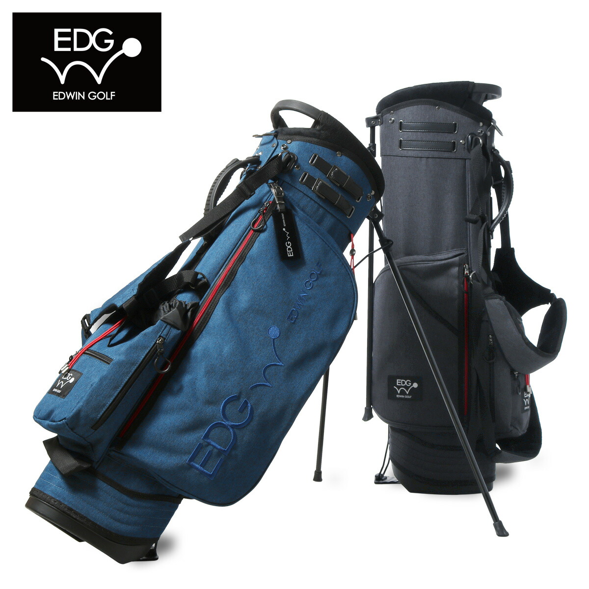 【楽天市場】エドウイン ゴルフ キャディバッグ スタンド型 8.5型 5分割 48インチ 2.7kg メンズ EDG902 EDWIN ゴルフバッグ エドウィン[即日発送]：SAC’SBAR ...