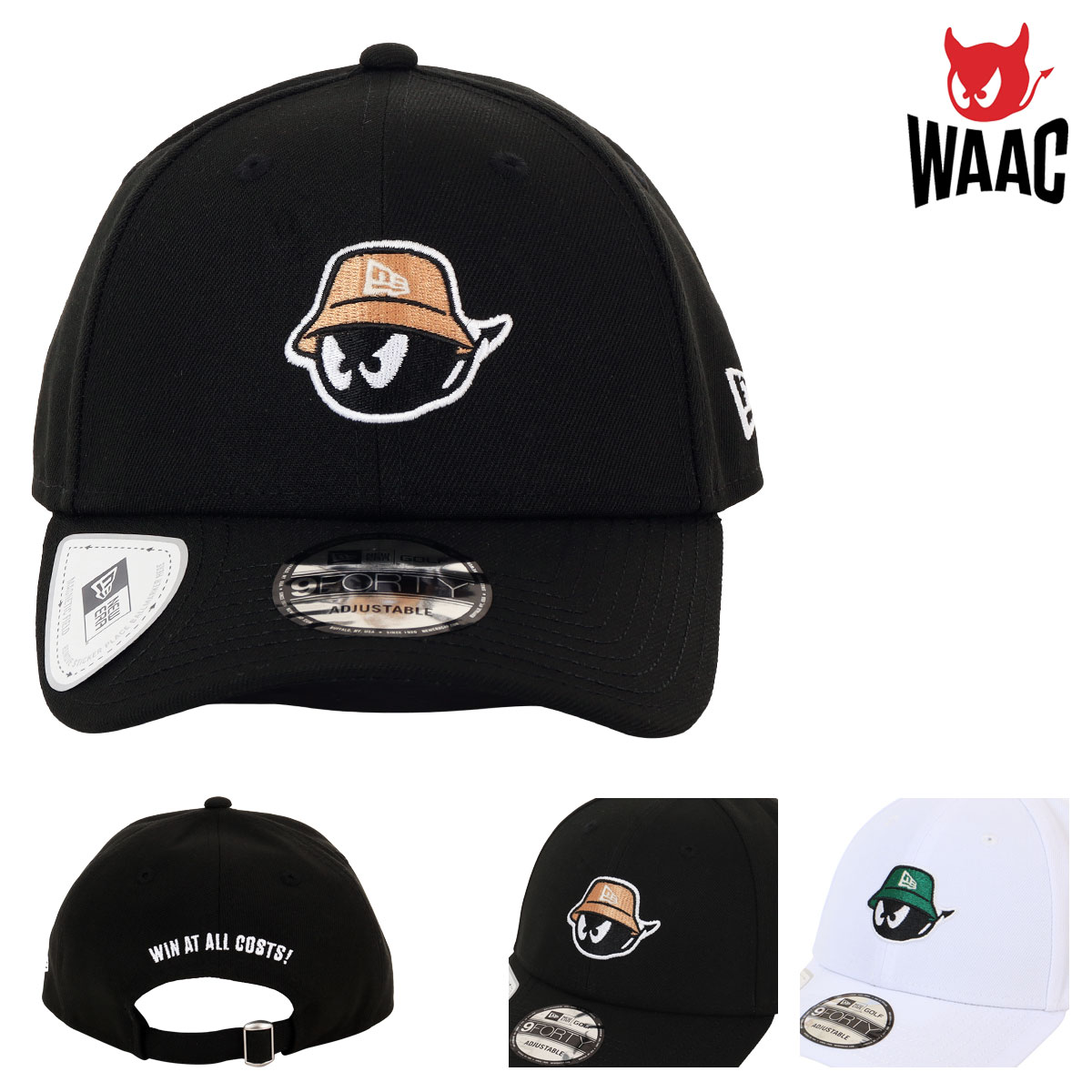 【楽天市場】ワック ゴルフ キャップ ニューエラコラボ メンズ レディース072252830 WAAC サイズ調整可能 スポーツ アウトドア ...