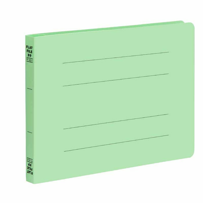 【楽天市場】【ビュートン】フラットファイルPP A5判ヨコ型 グリーン [FF-A5E-GN]【1個まで追跡可能メール便対応可能】：リコロshop
