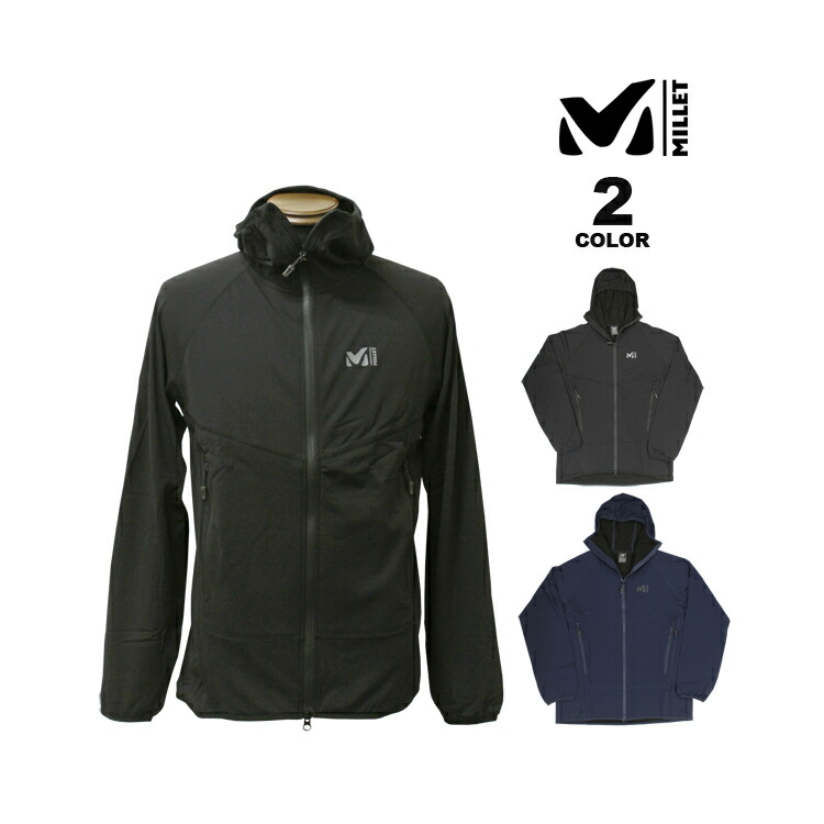 【楽天市場】【SALE】アウトレット ミレー ジップ パーカー MILLET DRY GRID HOODIE ドライ グリッド フーディ ...