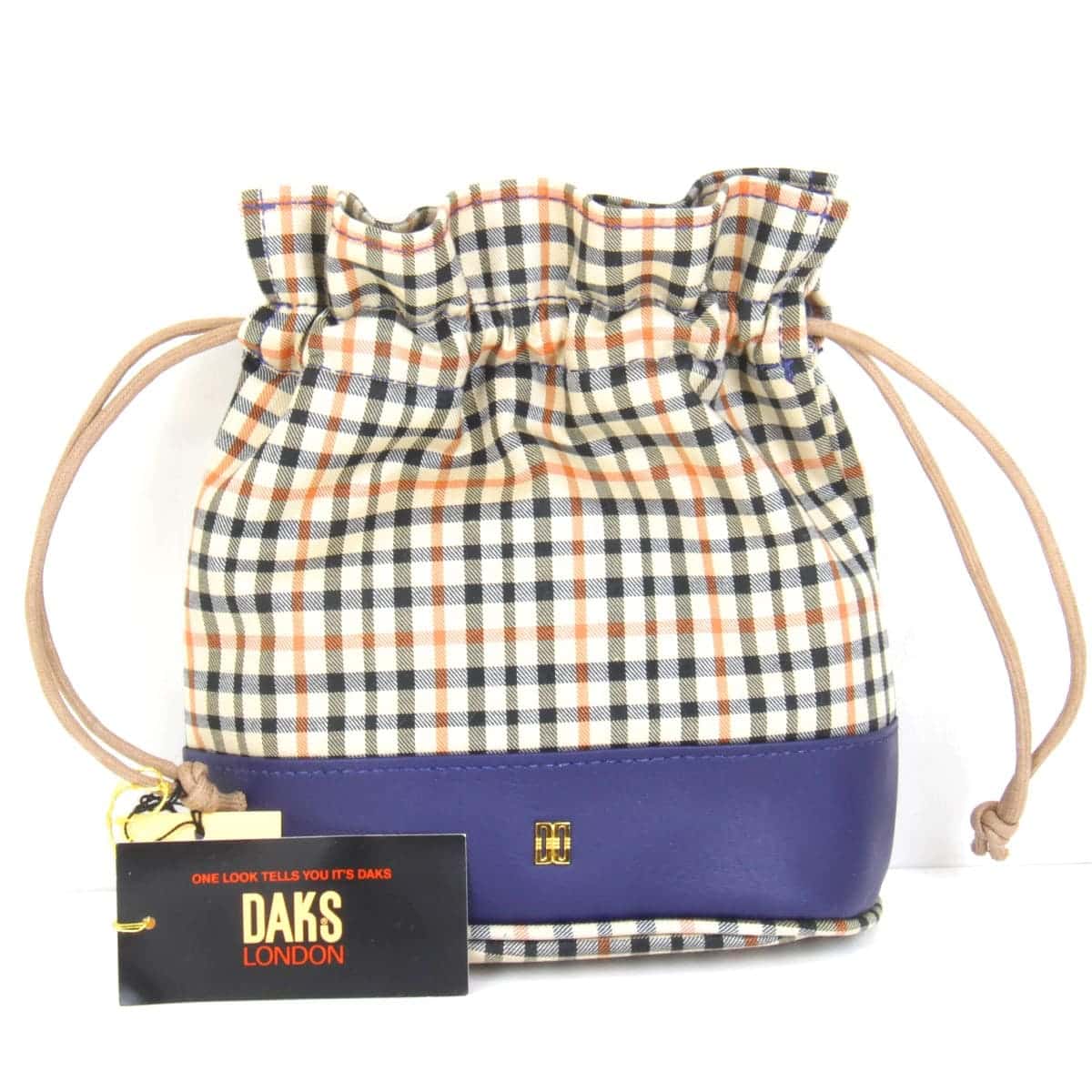 【楽天市場】美品『USED』 DAKS ダックス 巾着 ポーチ キャンバス ネイビー レディース【中古】：Brand Shop Ring