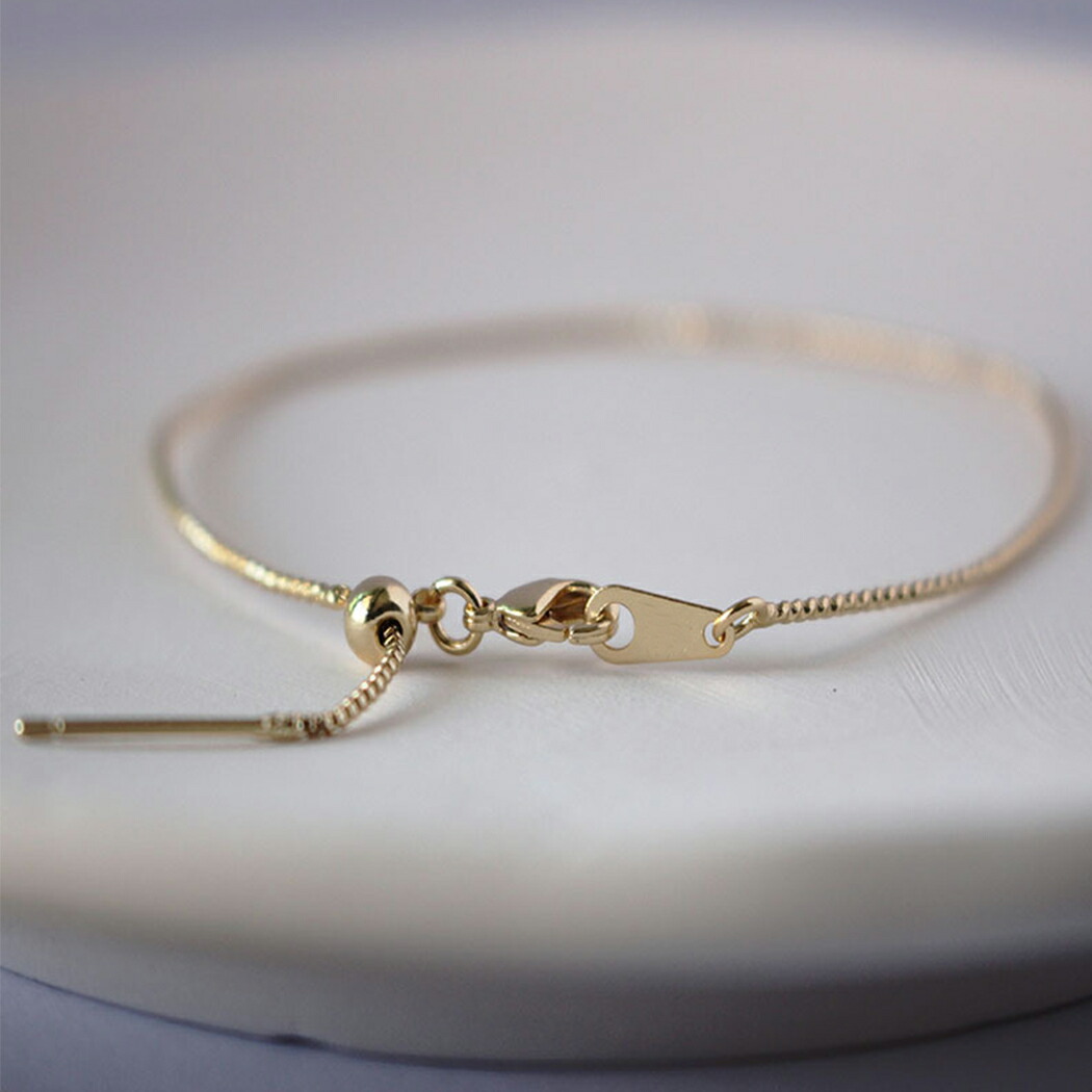 【楽天市場】ブレスレット 14KGF ワイヤーブレスレット アジャスター付き ハンドメイド アクセサリー 素材 材料 フリーサイズ レディース メンズ：Rinma