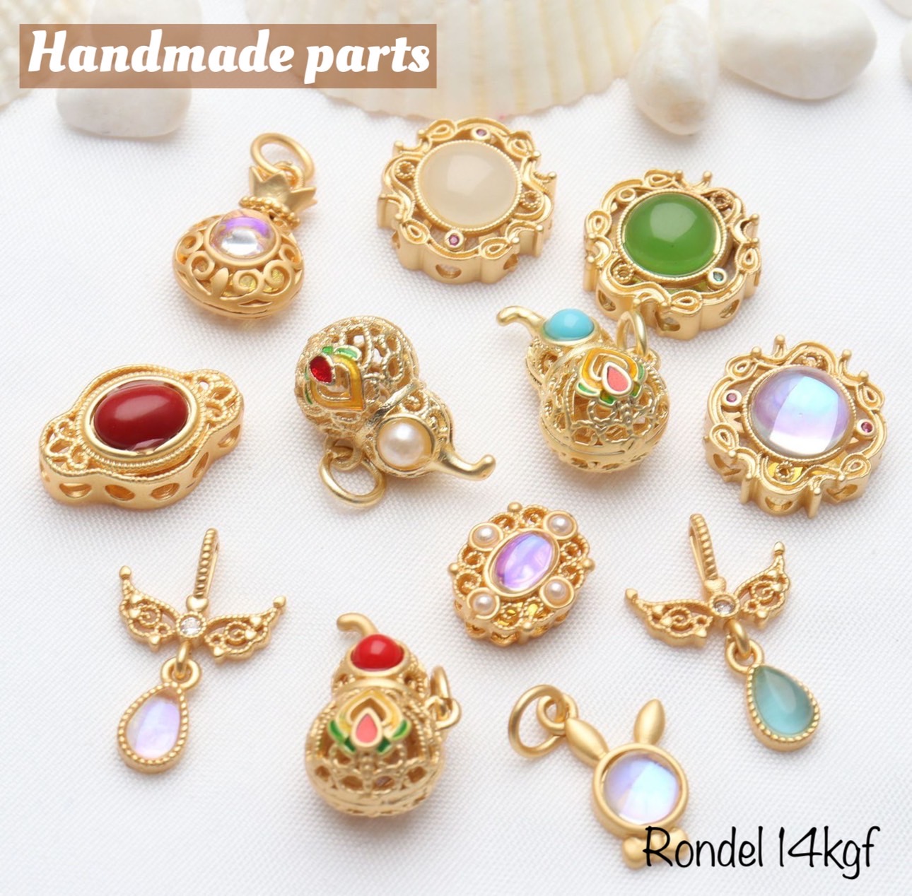 【楽天市場】ストーン付きロンデル スケルトンスペーサービーズ ゴールドフィルド 14KGF アクセサリーパーツ ハンドメイド 素材 手芸 ブレスレットパーツ かわいい：Rinma