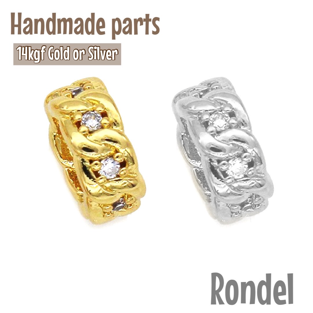 【楽天市場】ストーン付き ロンデル スペーサービーズ ゴールドフィルド 14KGF アクセサリーパーツ ハンドメイド 素材 手芸：Rinma