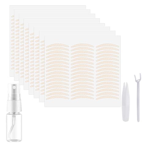 【楽天市場】shefun ふたえテープ メッシュ 384枚 水で貼る まぶたテープ 二重 両面 強力 二重テープ 極細 肌色 メッシュテープ 二重まぶた 目：凛々堂 楽天市場店