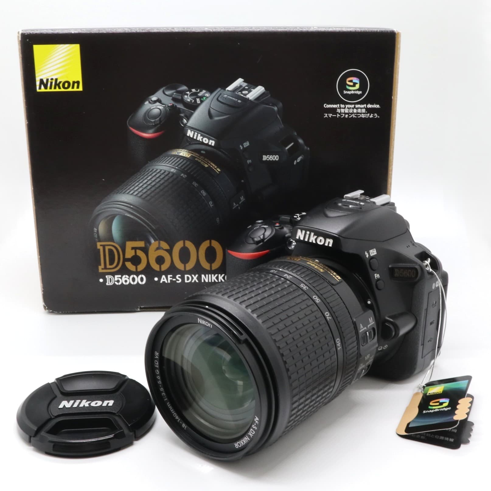 【楽天市場】【中古】《新品級 S数5956》 NIKON D5600 18-140 VR レンズキット ブラック ニコン デジタル一眼レフ ...
