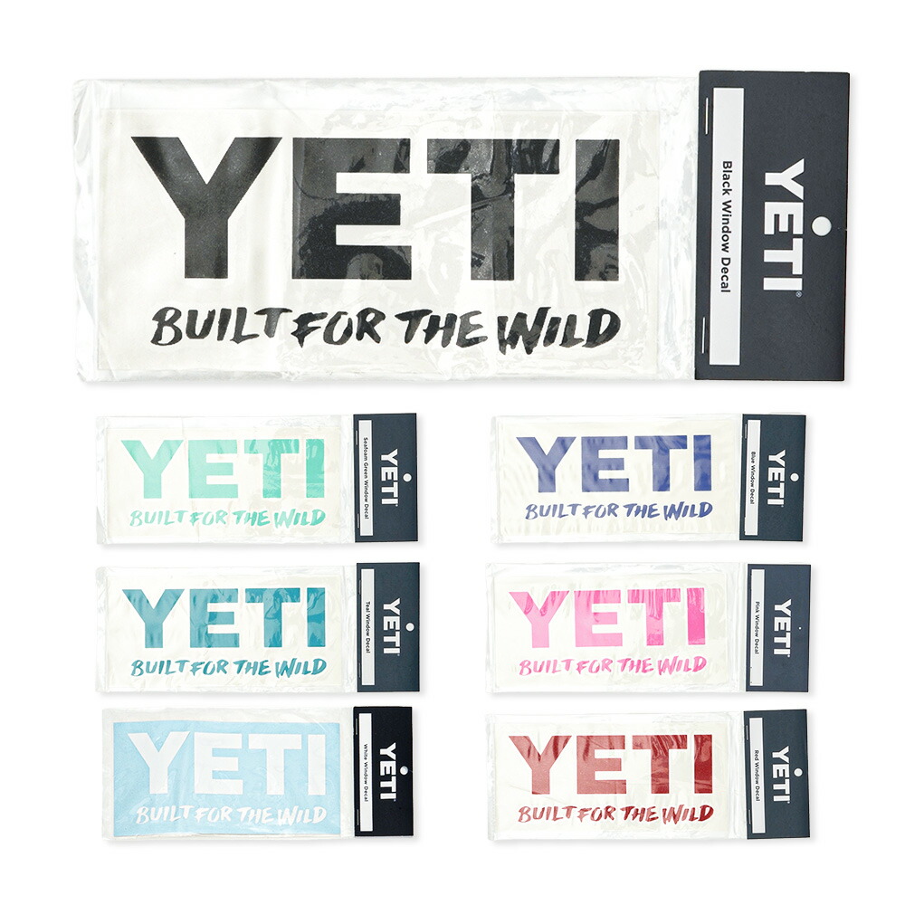 【楽天市場】YETI イエティ ステッカー Built for the Wild Window Decal：RIOSOL楽天市場店