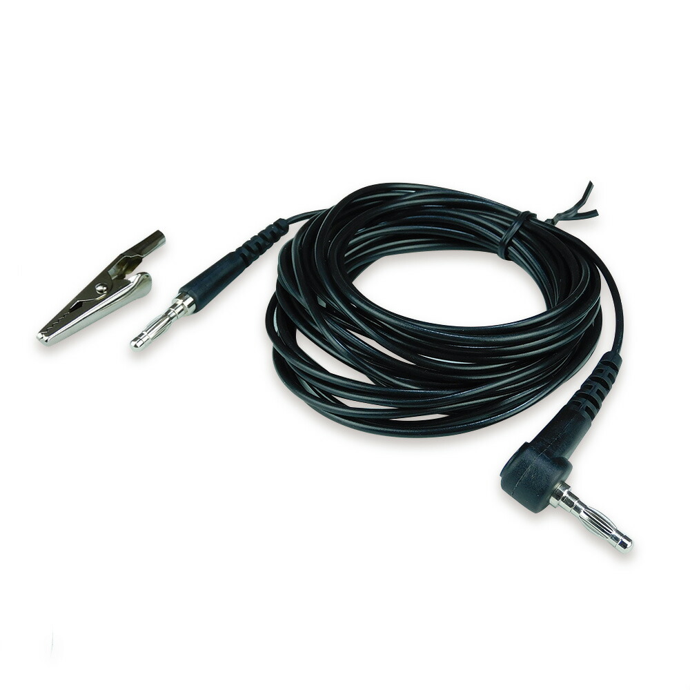 【楽天市場】【スーパーセール限定★全品20％OFFクーポン配布中】アーシング測定キット用テスターコード（Black） 単品 ー アーシンググッズ専用コードー：riraku-life（リラクリフェ）