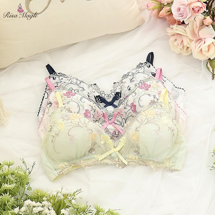 【楽天市場】【さらに10％OFF★8月29日12時-9月1日23時59分まで】【50%OFF】リサマリ ソフトブラ カトリーヌ Risa Magli Risamagli ノンワイヤー ノン ...