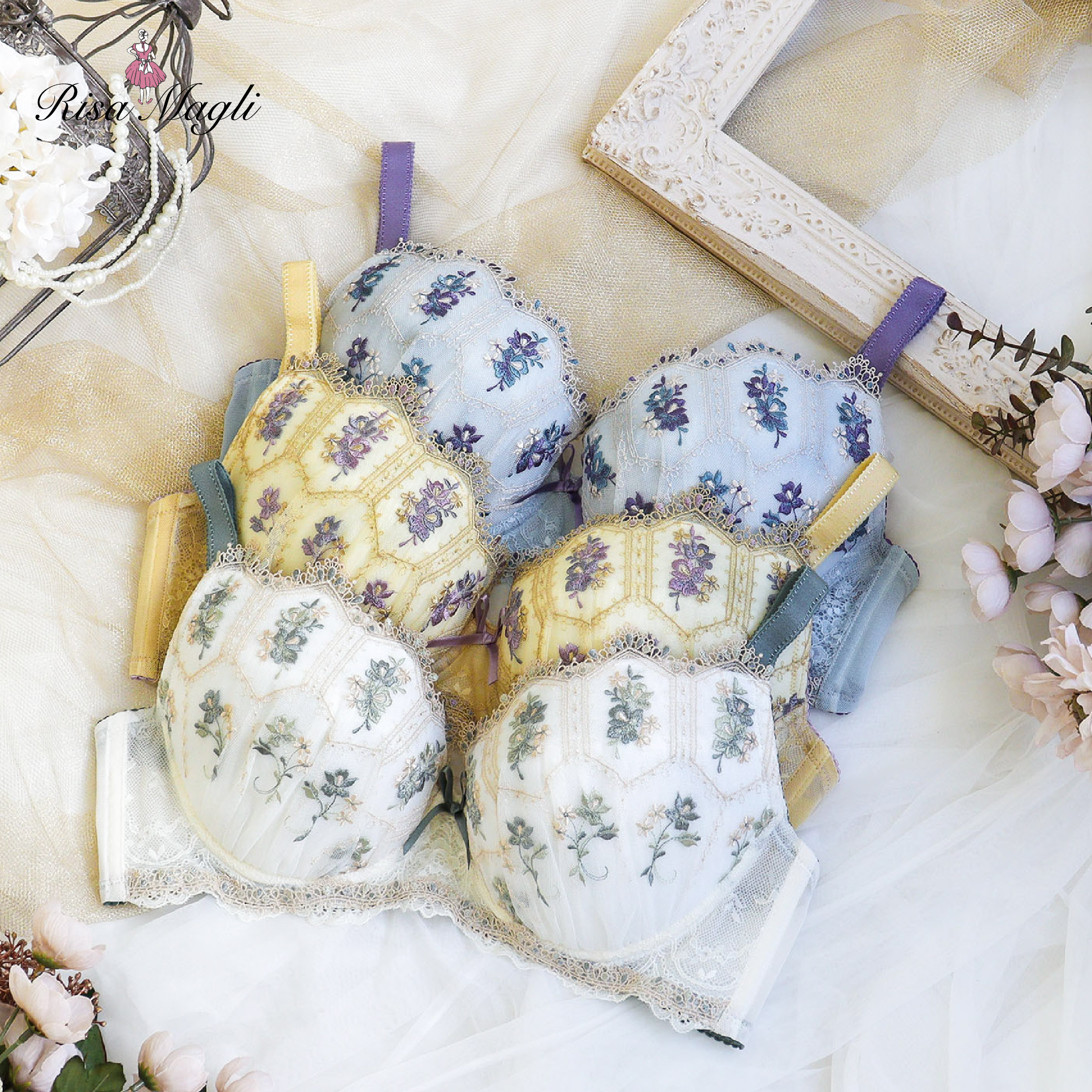 【楽天市場】【20％OFF】リサマリ ブラジャー Gカップ Hカップ シーラ Risa Magli Risamagli ブラ グラマーサイズ グラマーブラ バストアップタイプ 2402 916 ...