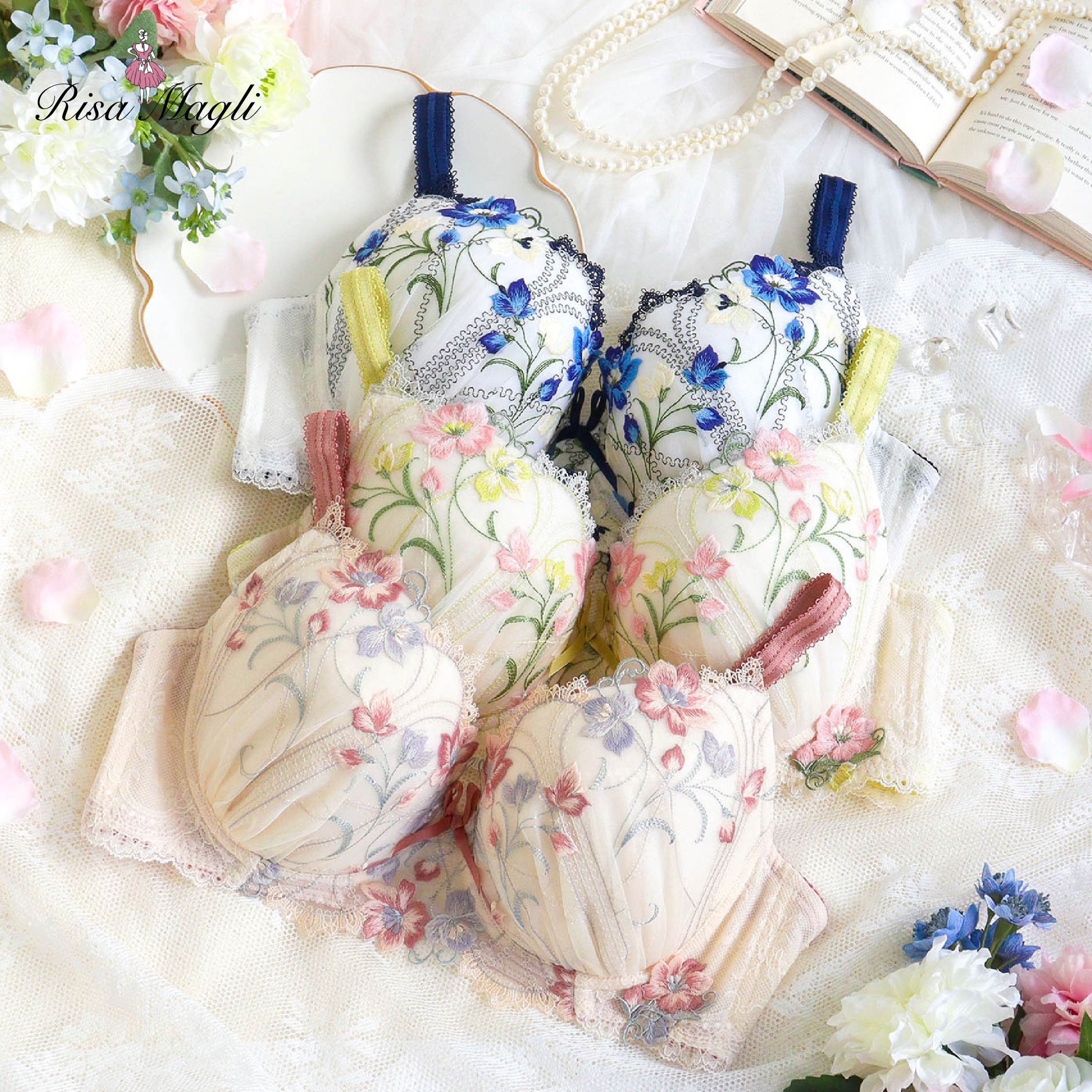 【楽天市場】【さらに10％OFF★7月15日12時-7月27日23時59分まで】 【30%OFF】リサマリ レーヌ ブラジャー Gカップ Hカップ Iカップ テリン Risa Magli ...