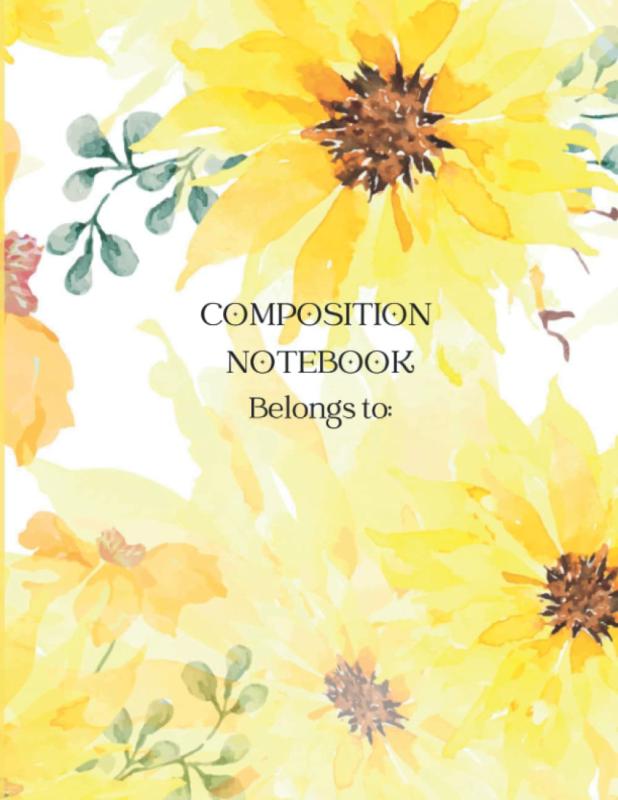 【楽天市場】Composition Notebook - Sunflowers：日用雑貨 RISE楽天市場店