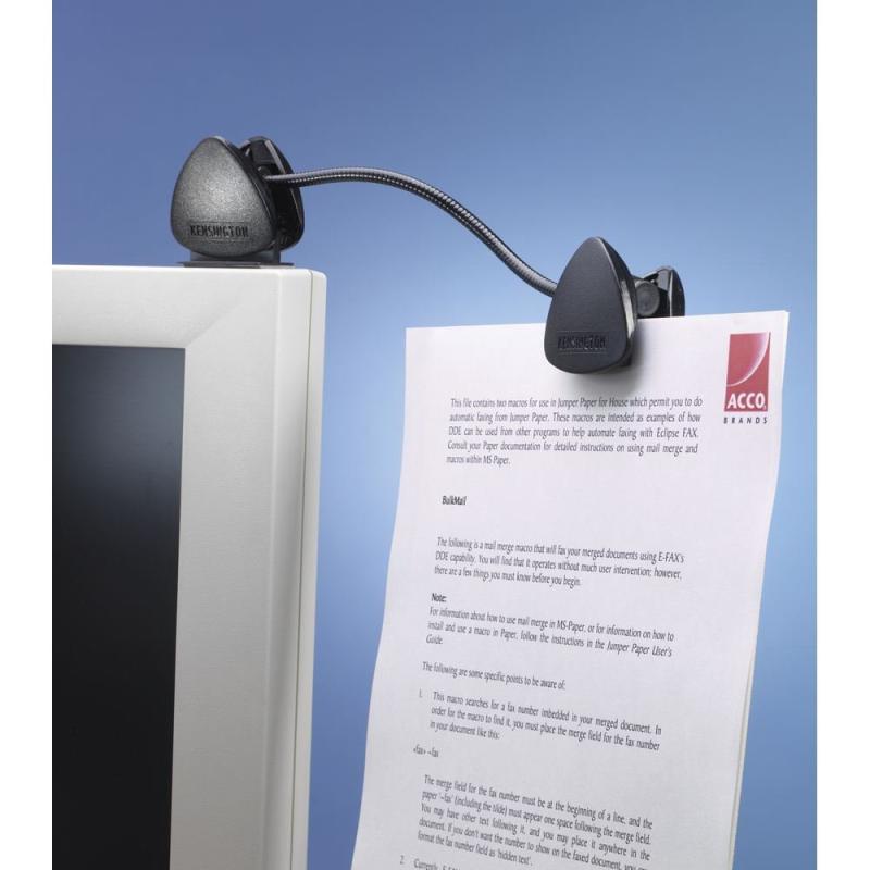 【楽天市場】Kensington FlexClip Copyholder - Copy holder - black Ref: 62081 ...