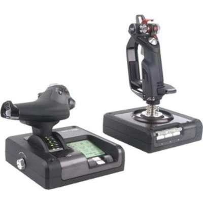 【楽天市場】Logitech G X52 H.O.T.A.S. Part-Metal Throttle & Stick Simulation ...