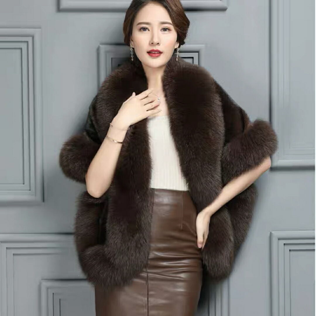 楽天市場】A062647フェイクファー ストール レディース 大判ショール