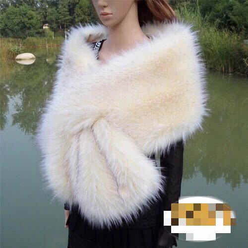 楽天市場】A062647フェイクファー ストール レディース 大判ショール