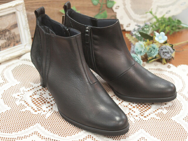 【楽天市場】【FIZZ REEN】フィズリーン ヒールショートブーツ 6525【ブラック】：RIV靴店