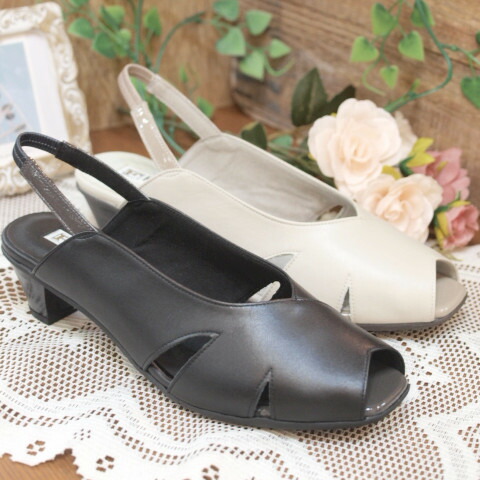 【楽天市場】【FIZZ REEN フィズリーン】バックバンドローヒールサンダル 9016 【クロ・Lグレー】：RIV靴店