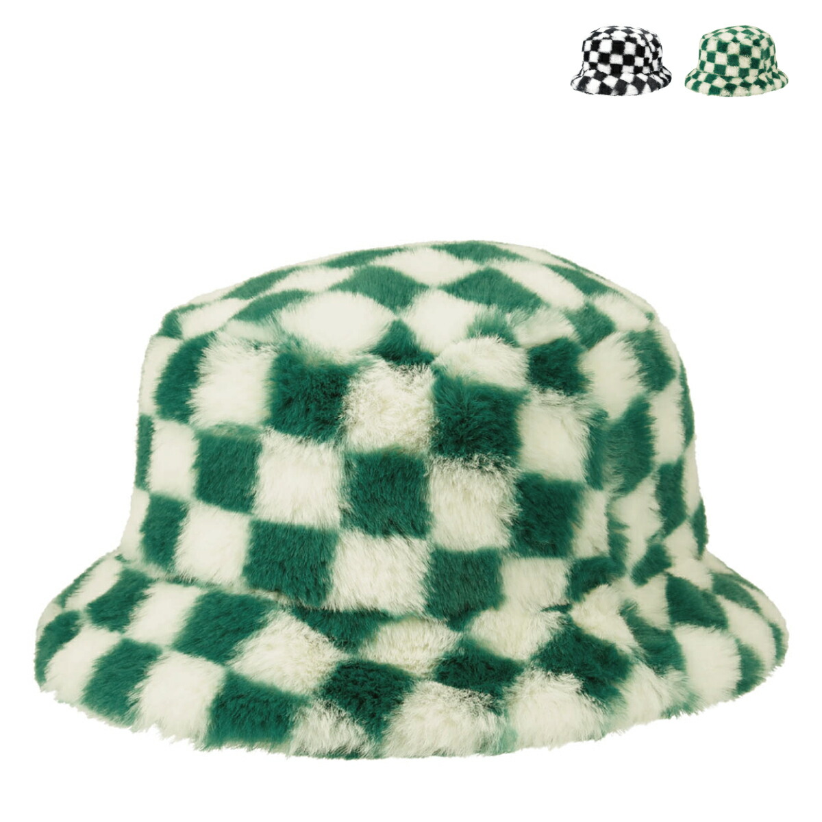 【楽天市場】【抗菌 消臭 洗える】ピクシープラネット Check Fur Hat チェック ファー ハット 帽子 もこもこ ふわふわ 防寒 ...