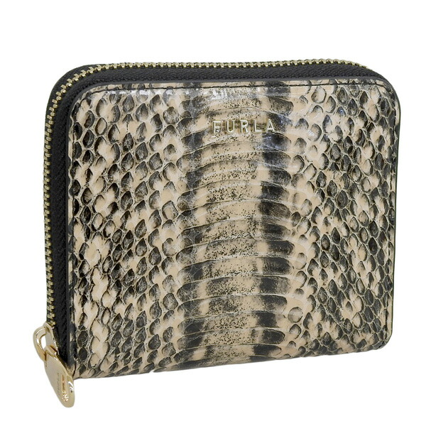【楽天市場】フルラ 二つ折り財布 レディース アウトレット ベージュマルチ PYTHON MINI ZIP AROUND PYTHONS-TONICAPP FURLA 30日間返品保証 代引 ...