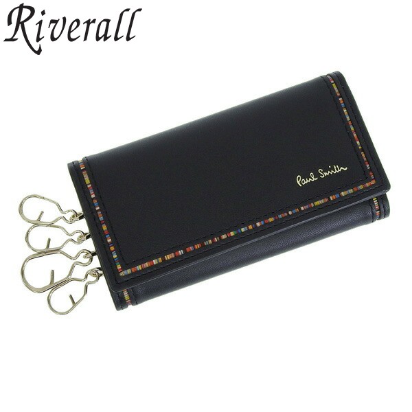 【楽天市場】ポールスミス 小物 メンズ アウトレット品 4連 キーケース 鍵入れ レザー ブラック BPS271 PSMK0127 PAUL SMITH 30日間返品保証 代引手数料無料 楽天 ...