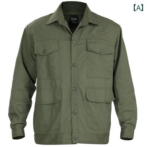 【楽天市場】作業着 メンズ ワーク 夏用 薄手 作業着 メンズトップス 綿 通気性 耐摩耗 パンツ 溶接 工 自動車 修理 工場 労働 保護 ...