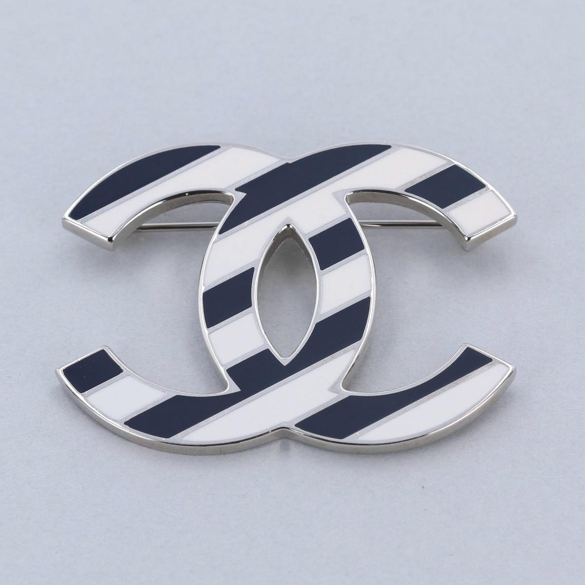 【楽天市場】【即日発送・水曜定休日・木曜発送】【中古】【RI】 CHANEL （シャネル） ｺｺﾏｰｸ ｽﾄﾗｲﾌﾟ ﾌﾞﾛｰﾁ ブランド ...