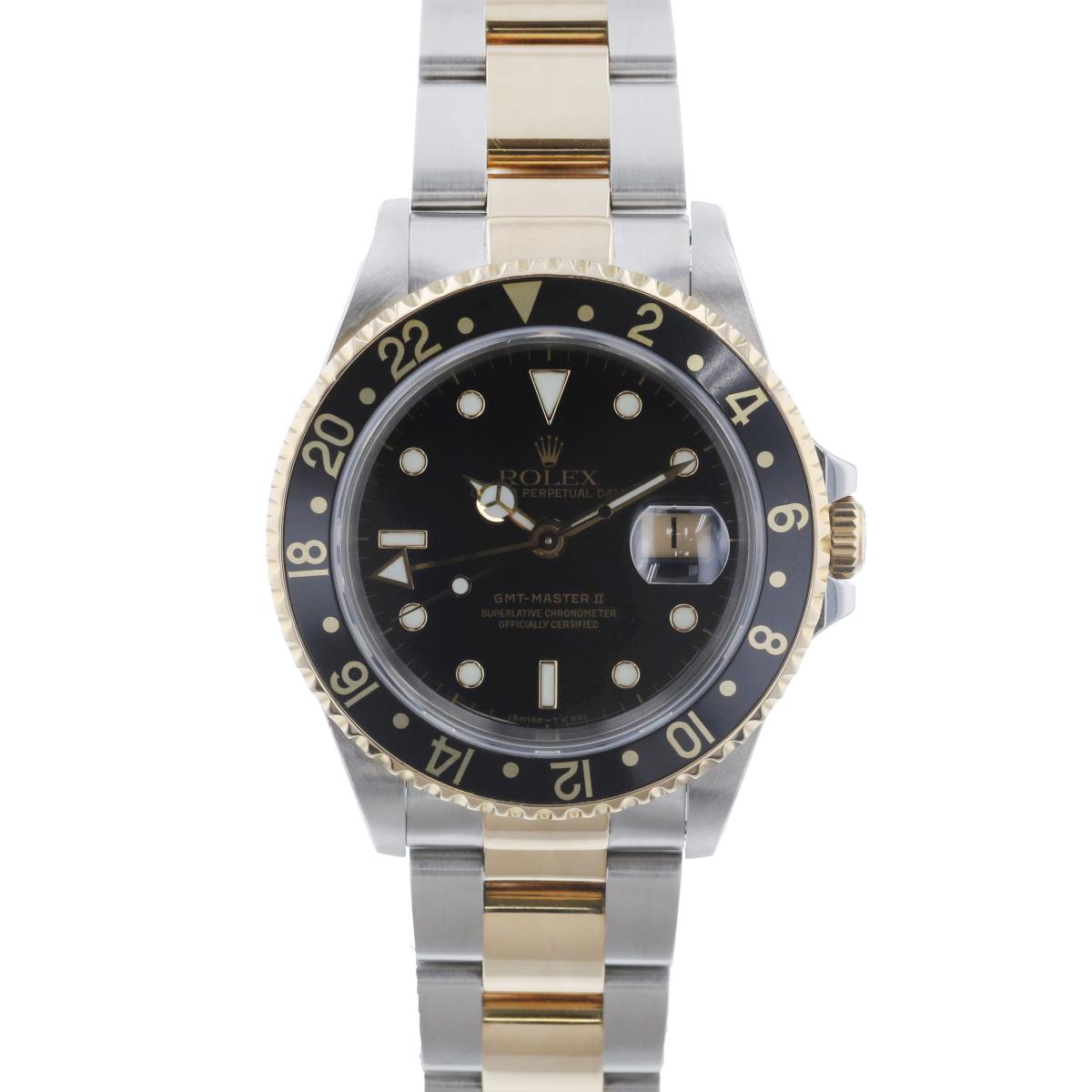 【楽天市場】【即日発送・水曜定休日・木曜発送】【中古】ROLEX （ロレックス） GMTﾏｽﾀｰII 時計 自動巻き/ﾒﾝｽﾞ GMT ...