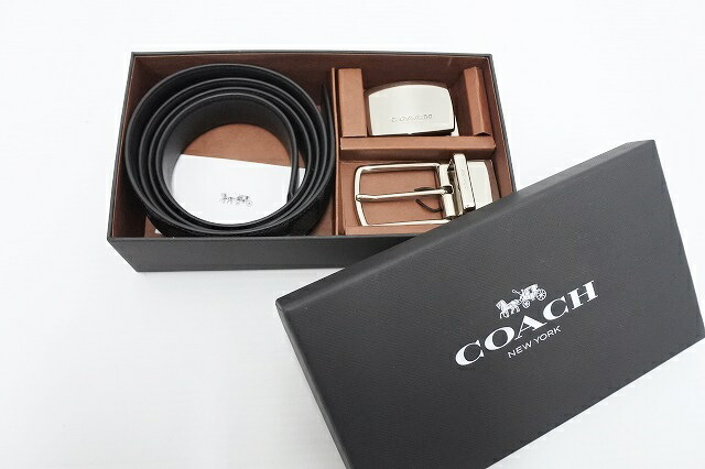 【楽天市場】 【中古】COACH コーチ シグネチャー ベルトセット F65185 黒：リサイクルビッグバン楽天市場店